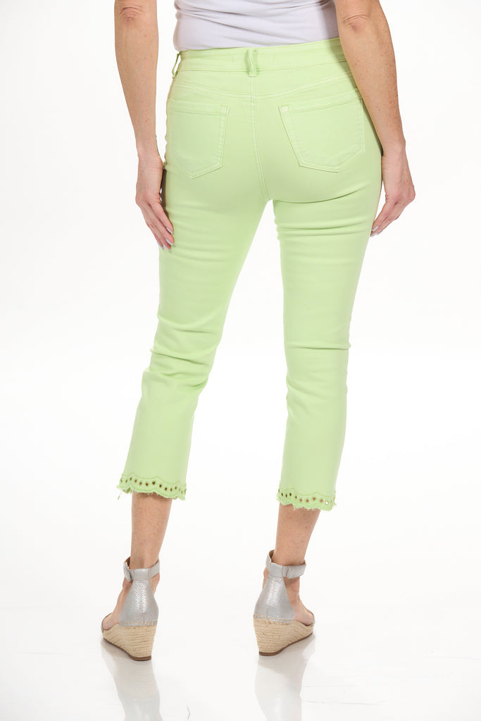 Color Capri Jeans with Fray | Patchington