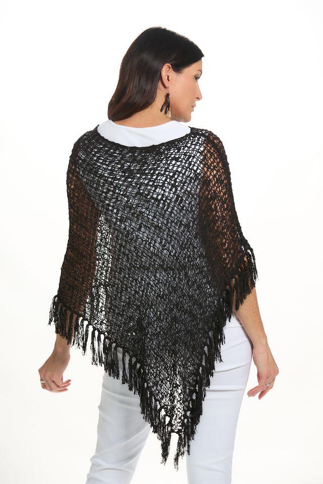Fringe Popcorn Poncho | Patchington