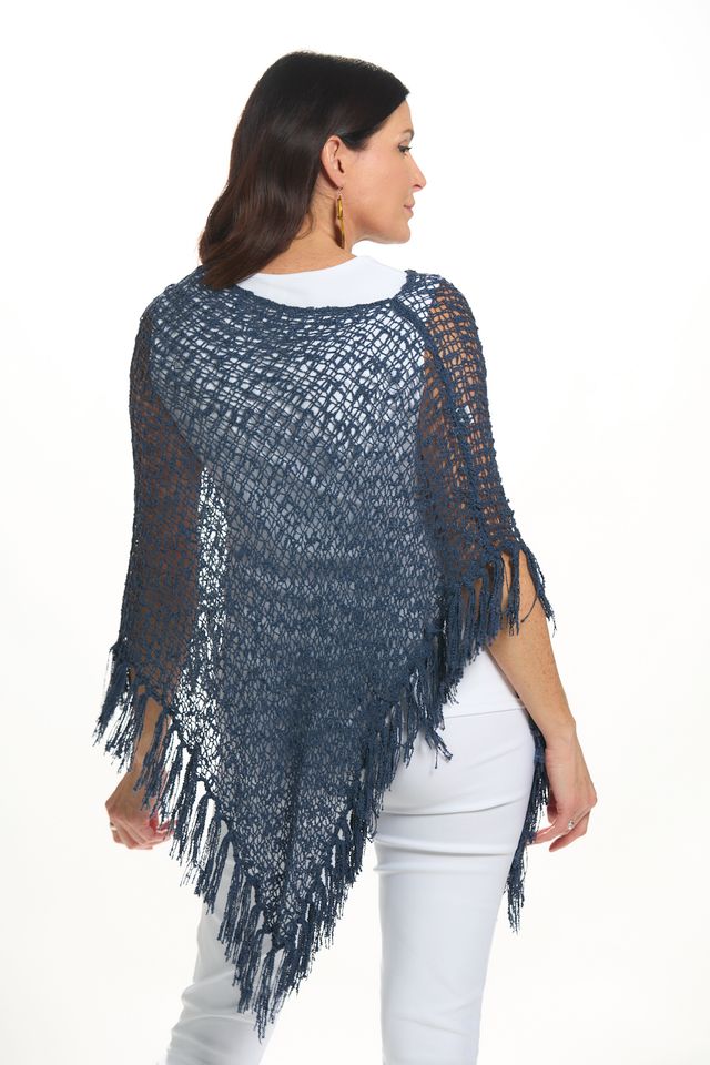 Fringe Popcorn Poncho | Patchington