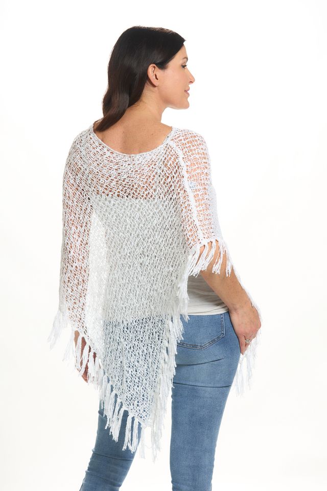 Fringe Popcorn Poncho | Patchington